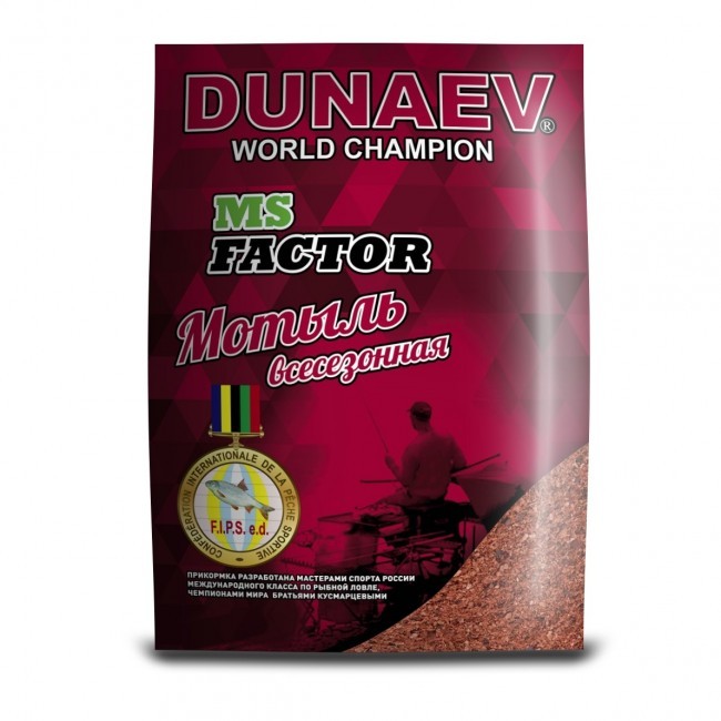 Прикормка Dunaev MS Factor 1кг Мотыль - РыбачОК - Рыболовный интернет-магазин
